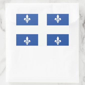 Quebec Flag Rectangular Sticker | Zazzle