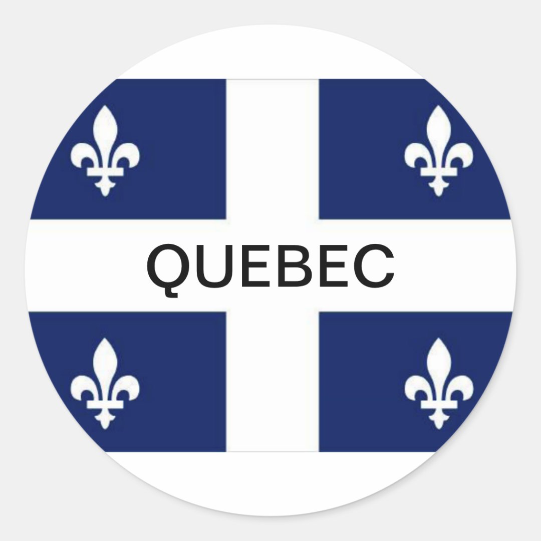 Quebec Province Flag Sticker | Zazzle