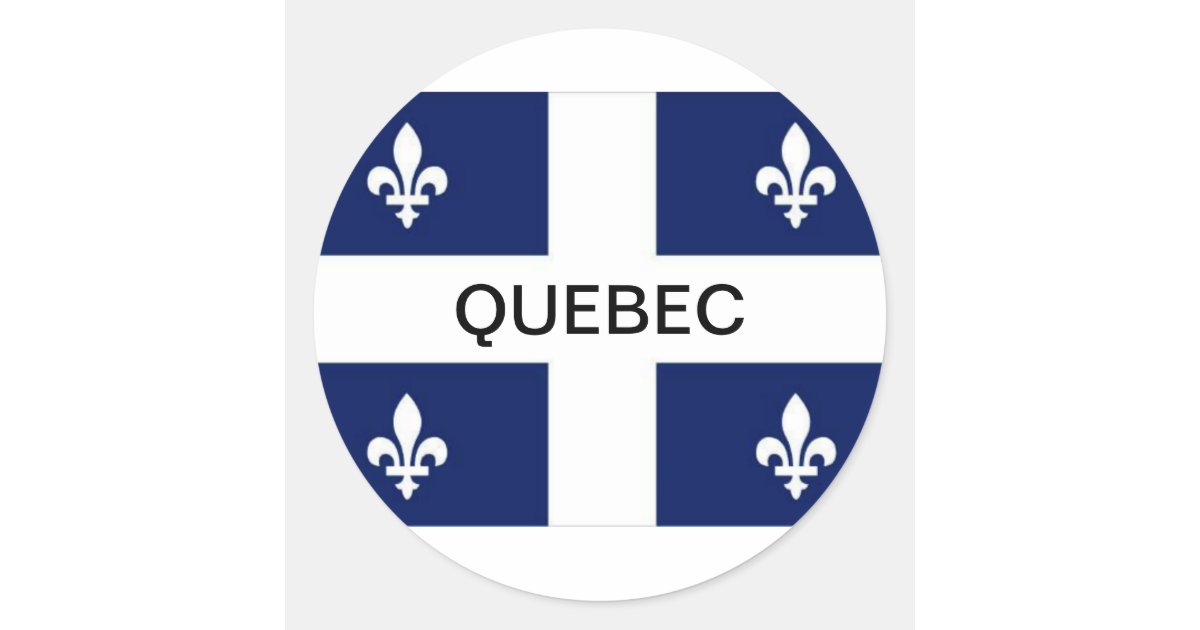 Quebec Province Flag Sticker | Zazzle