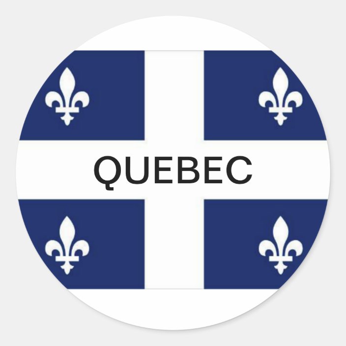 Quebec Province Flag Sticker | Zazzle.com