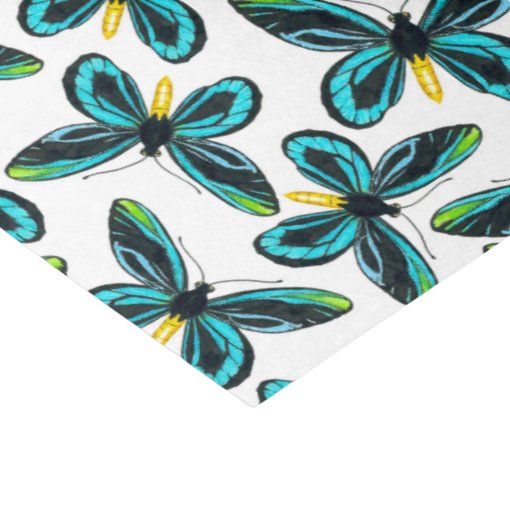 Queen Alexandra' s birdwing butterfly pattern Tissue Paper | Zazzle