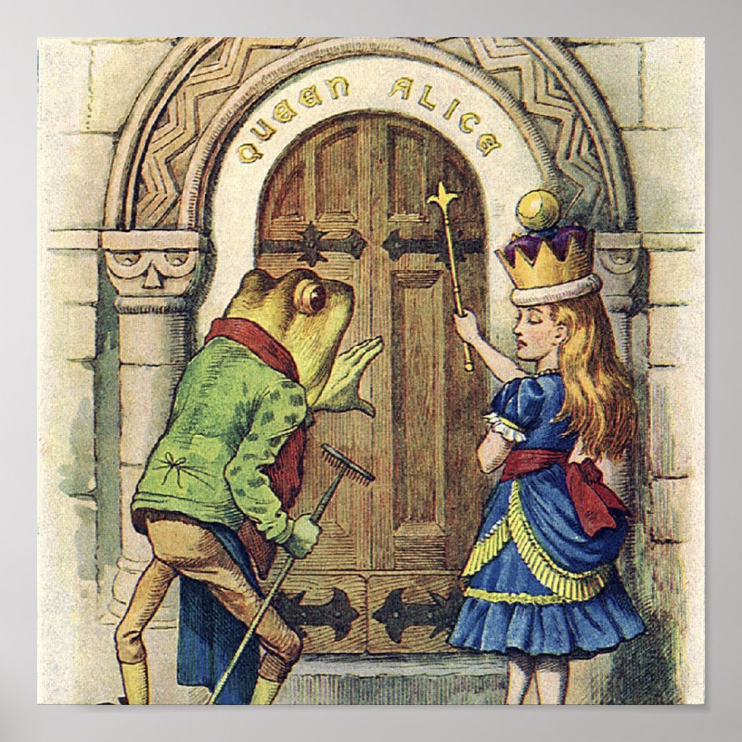 Queen Alice and the Frog Poster | Zazzle