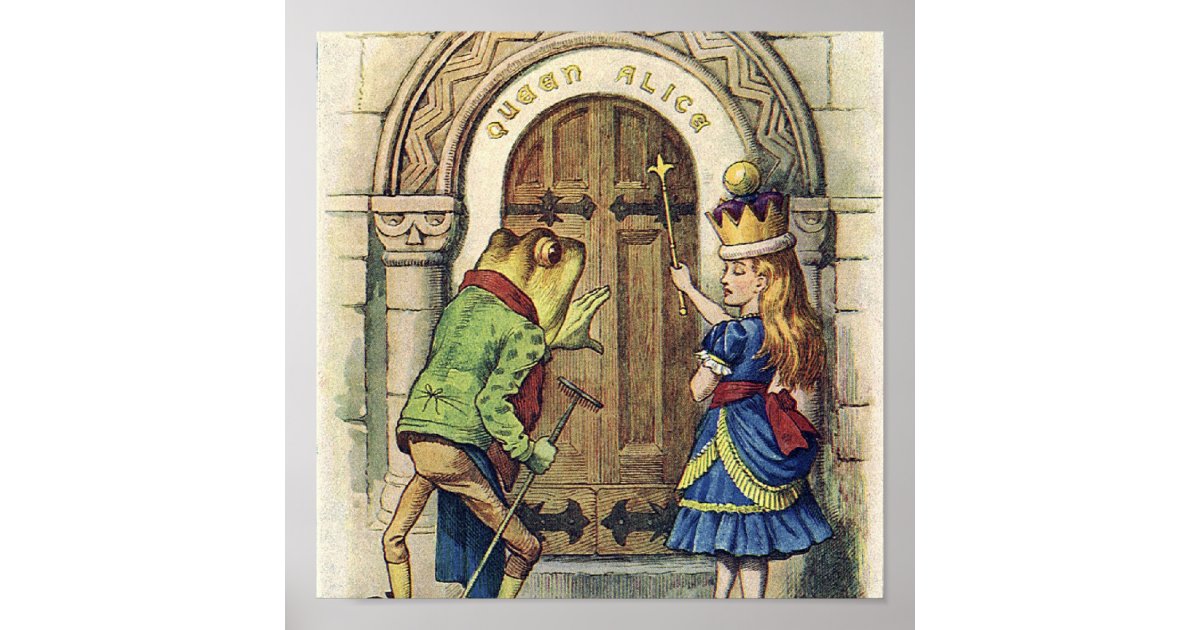 Queen Alice and the Frog Poster | Zazzle