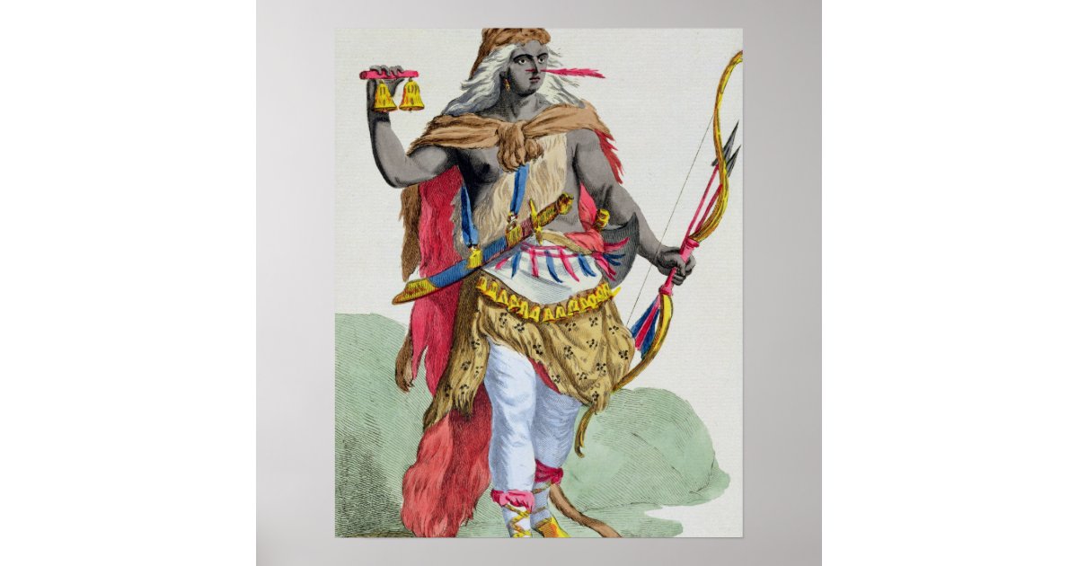 Queen Anna Nzinga (1583-1663), from 'Receuil des E Poster | Zazzle