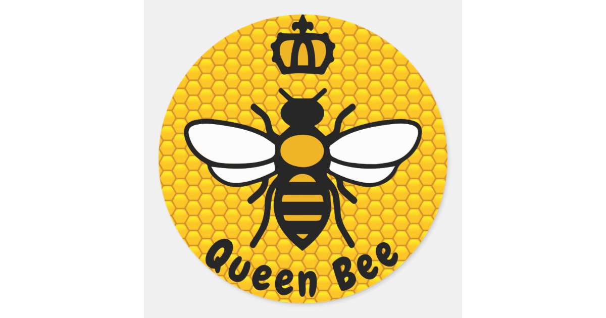 Queen Bee Classic Round Sticker | Zazzle