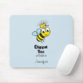 Queen Bee Cute Bumble Bee with Crown Personalized Mouse Pad | Zazzle