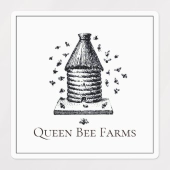 Queen Bee Farms Beehive Apiary Labels | Zazzle