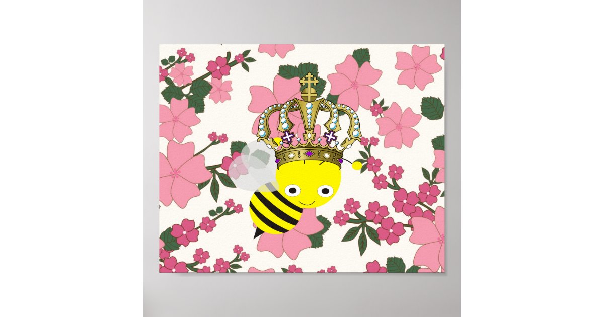 Queen Bee Frameable Poster | Zazzle