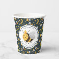 Queen Bee Honey Bee Cute Baby Shower Paper Cups | Zazzle