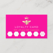 Queen bee logo loyalty card | Zazzle