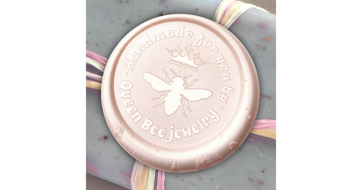 Queen Bee logo Wax Seal Sticker | Zazzle