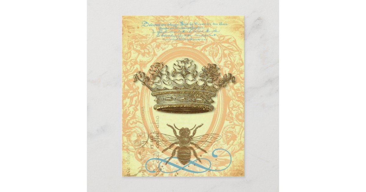 Queen Bee Postcards or Invitations | Zazzle