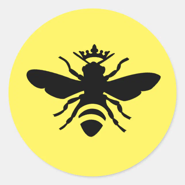 Queen Bee Sticker, Save The Bees! Classic Round Sticker | Zazzle