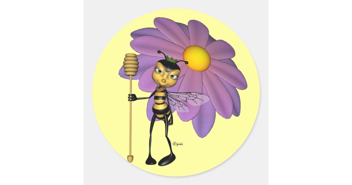 Queen Bee Stickers | Zazzle
