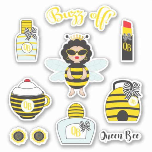 Queen Bee Stickers | Zazzle