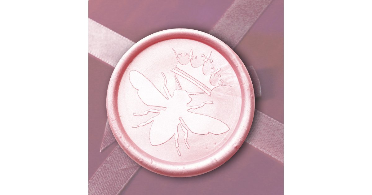 Queen Bee Wax Seal Sticker | Zazzle