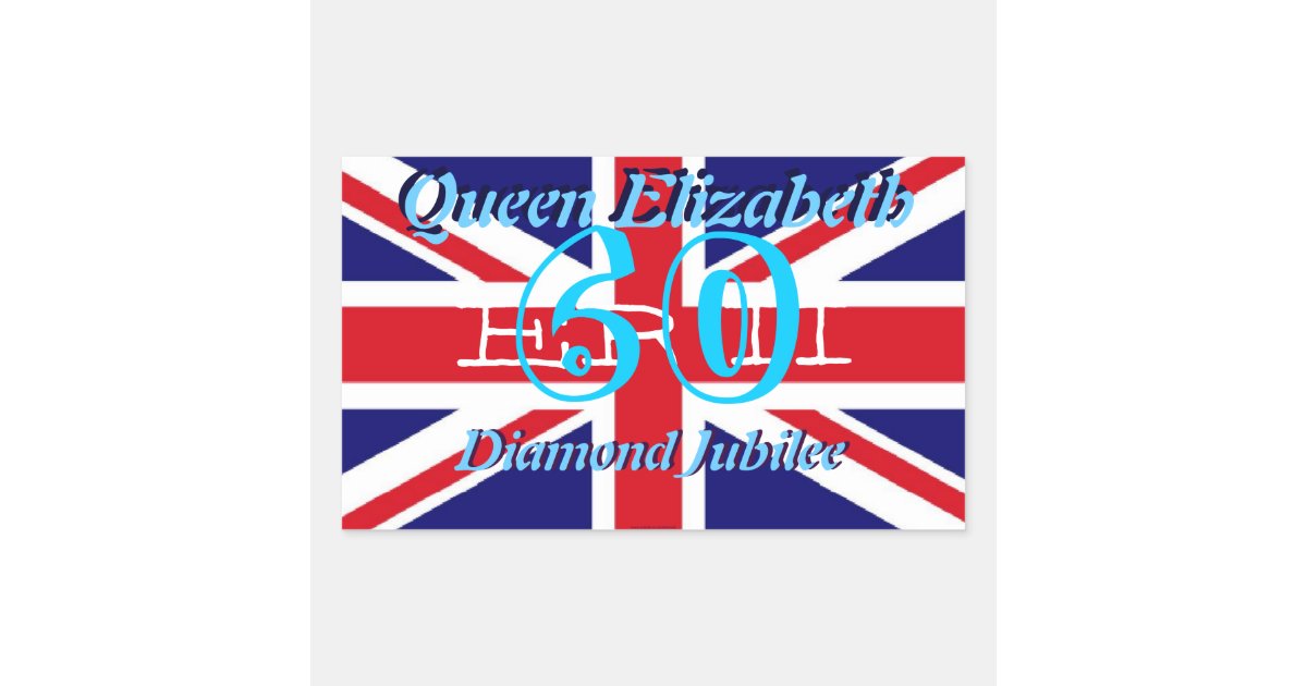 Queen Elizabeth Diamond Jubilee sticker | Zazzle