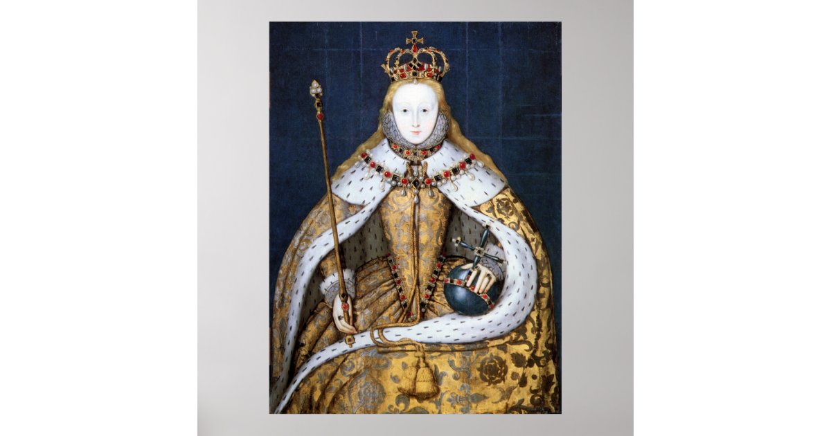 Queen Elizabeth I: Coronation Poster | Zazzle