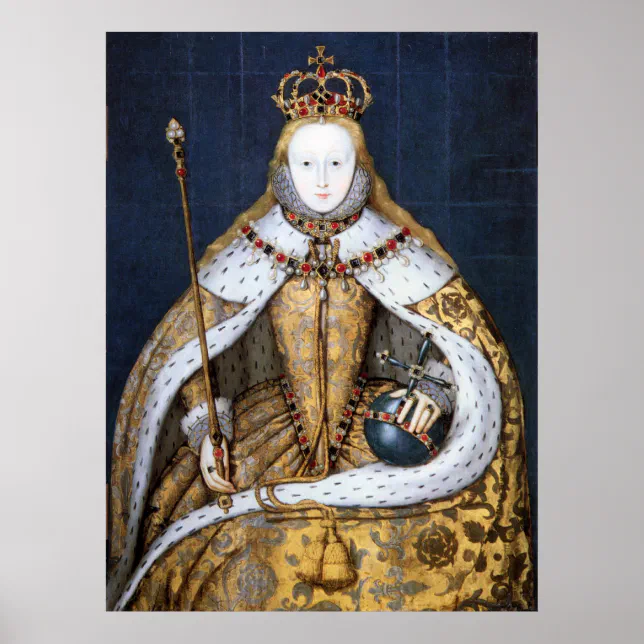 Queen Elizabeth I: Coronation Poster | Zazzle