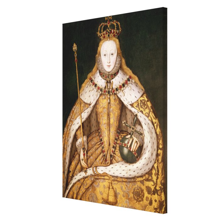 Queen Elizabeth I in Coronation Robes Canvas Print | Zazzle.com