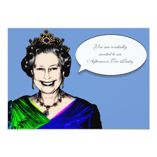 Queen Elizabeth II ı Tea Party Invitation | Zazzle.com