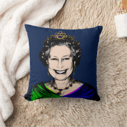 Queen Elizabeth V3 pillow | Zazzle