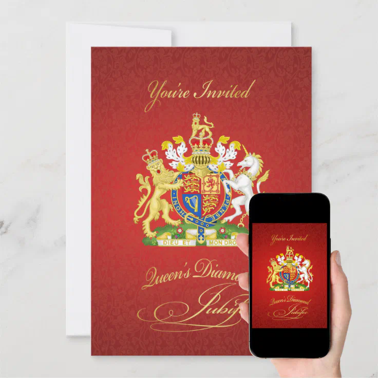 Queen Elizabeths Diamond Jubilee Party Invitation | Zazzle