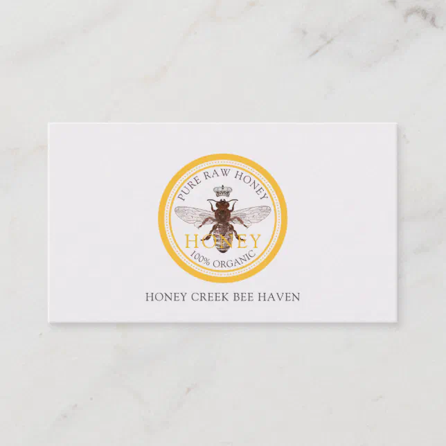 Queen Honey Bee Business Card | Zazzle