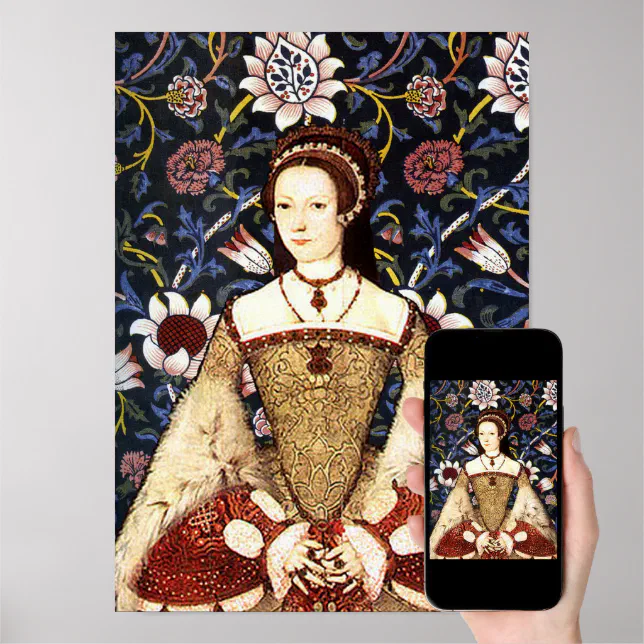 Queen Katherine Parr of England Portrait Poster | Zazzle
