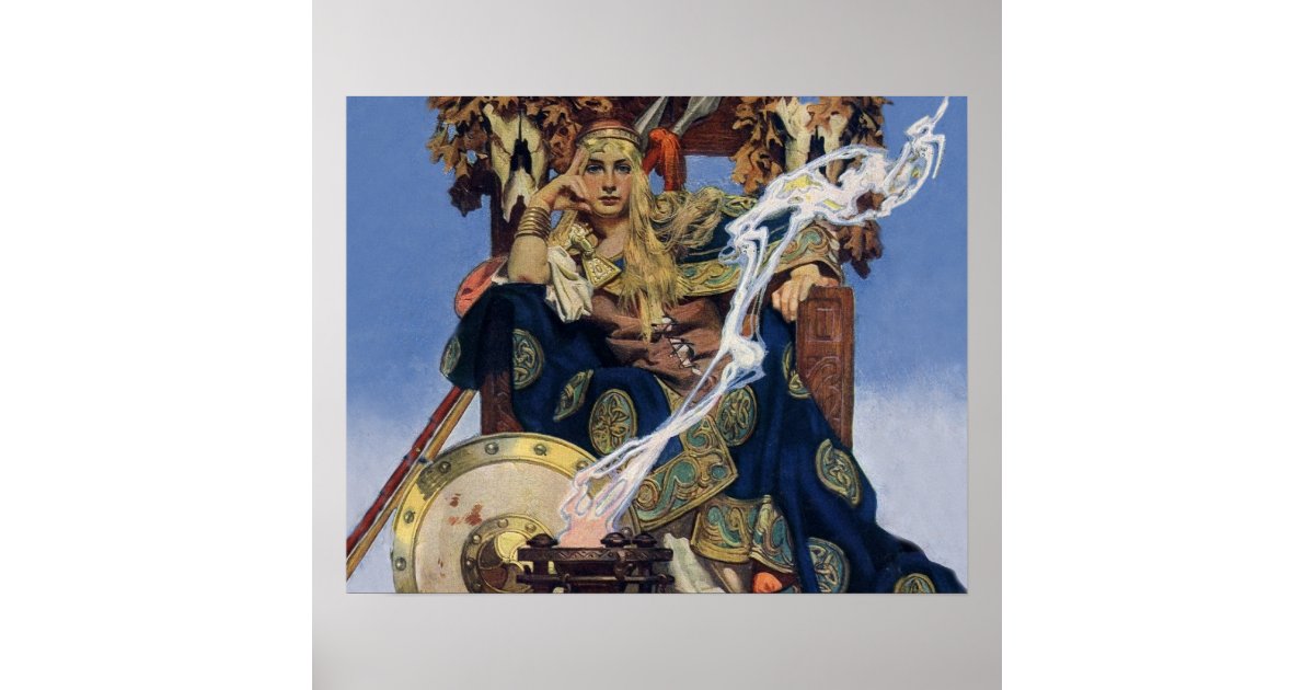 Queen Maeve Warrior Princess Fantasy Art Poster | Zazzle