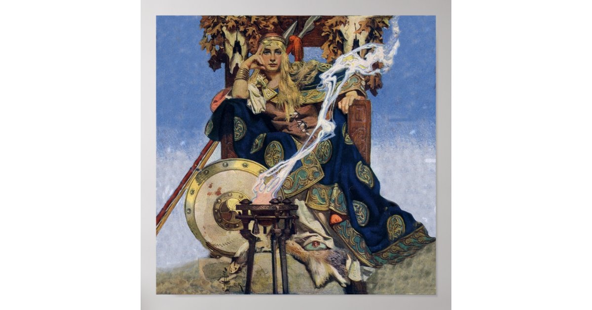 Queen Maeve Warrior Princess Fantasy Art Poster | Zazzle