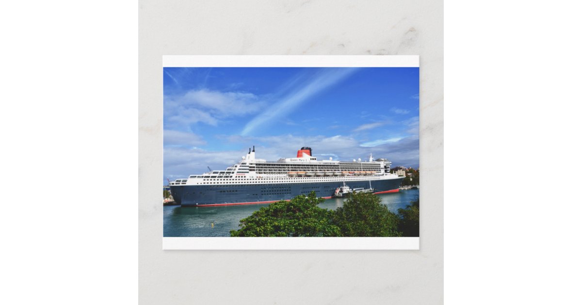 Queen Mary 2 Cruise Ship Postcard | Zazzle