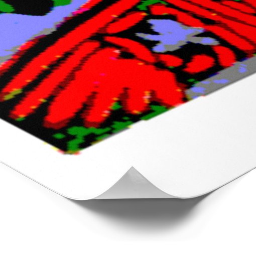 Queen of Cards Abstract Poster | Zazzle