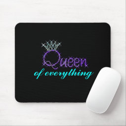 Queen Of Everything Crown Mousepad | Zazzle