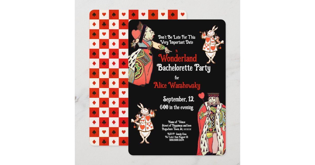 Queen of Hearts Bachelorette Party | Zazzle