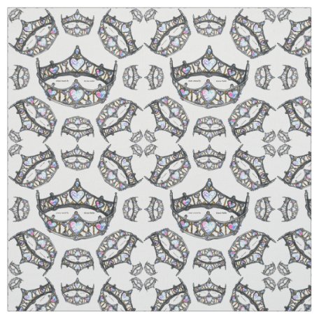 The Queen Of Hearts Has Some Tarts Print Fabric | Zazzle