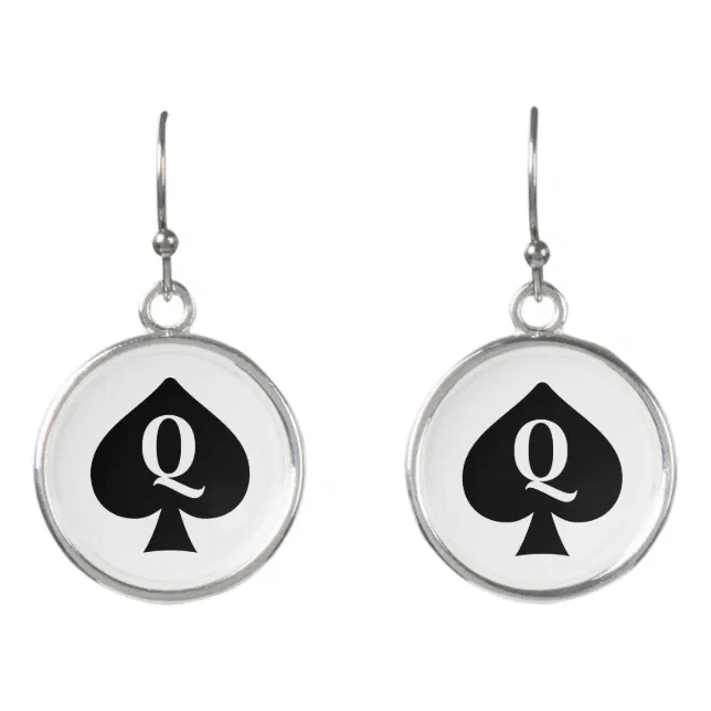Queen of Spades Earrings | Zazzle