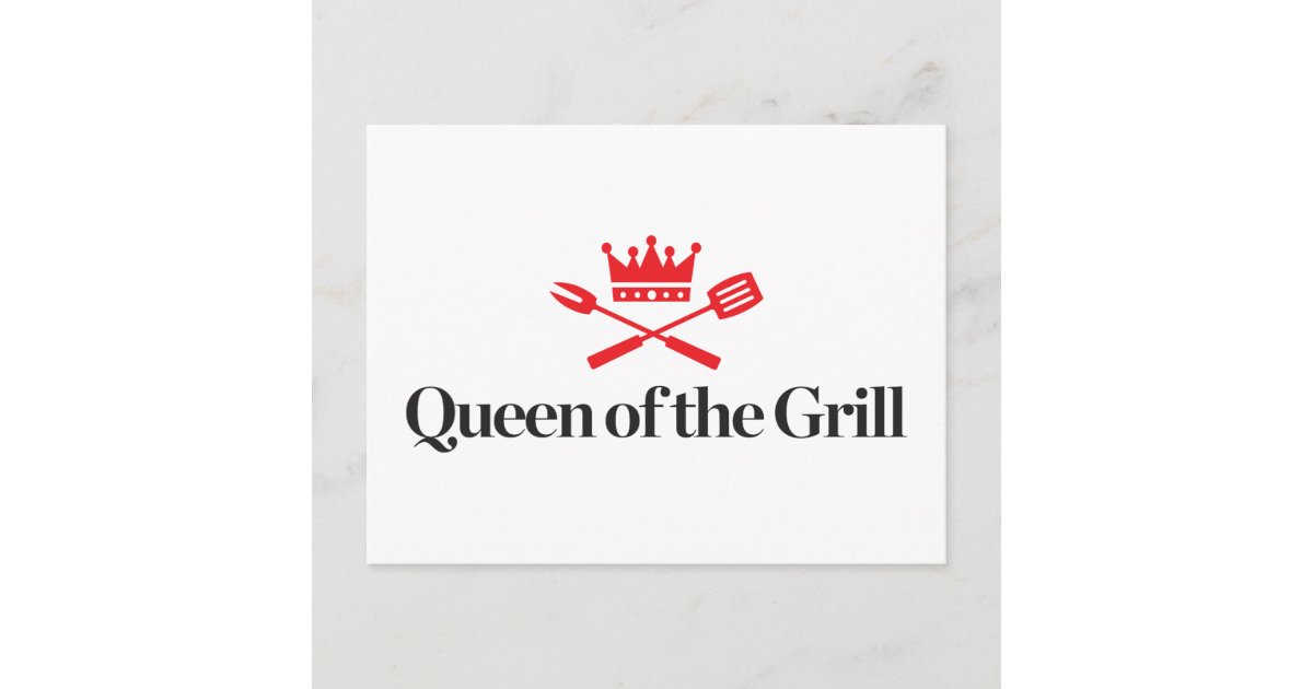Queen of the Grill Postcard | Zazzle