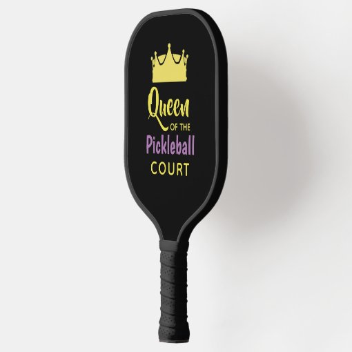 Queen of the Pickleball Court Design Pickleball Paddle | Zazzle
