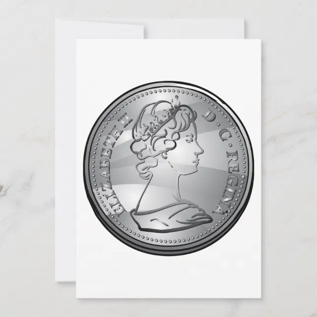 Queen On A Coin Invitation | Zazzle