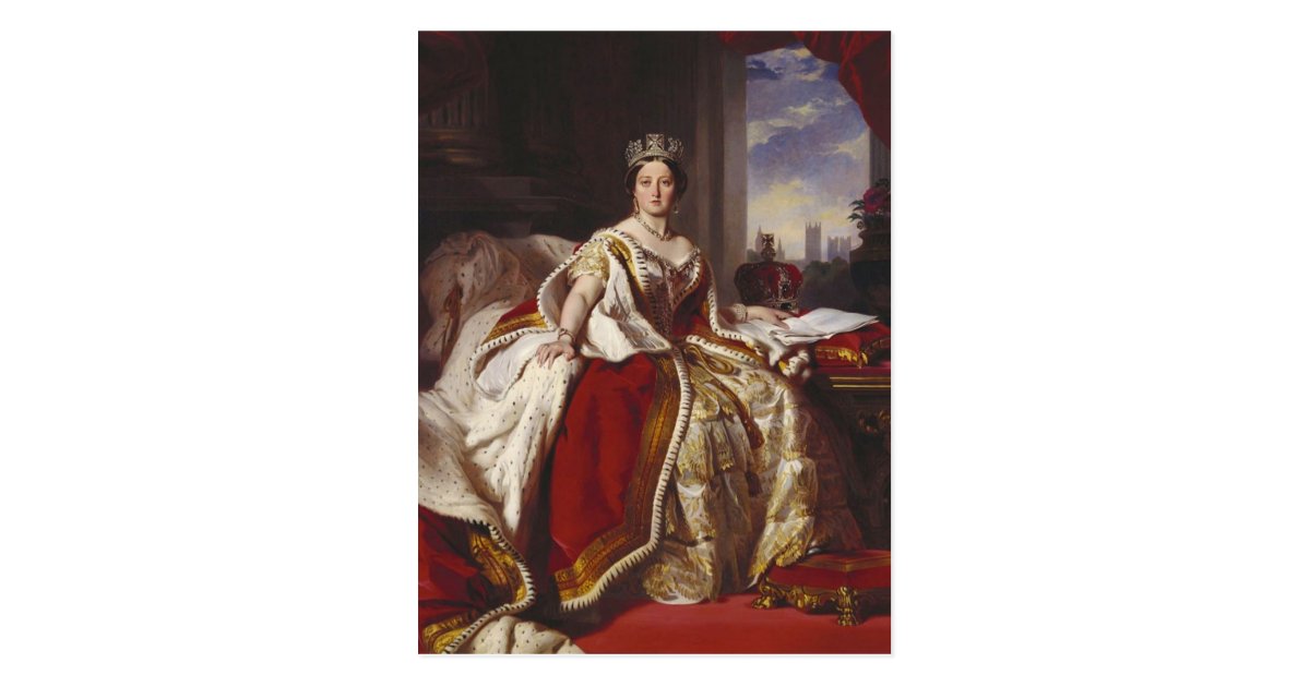 Queen Victoria: Coronation Postcard | Zazzle.com