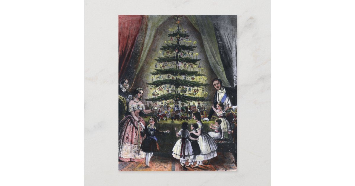 Queen Victoria's Christmas Tree Postcard | Zazzle