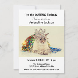 Queen's Birthday - Birthday Invitation | Zazzle