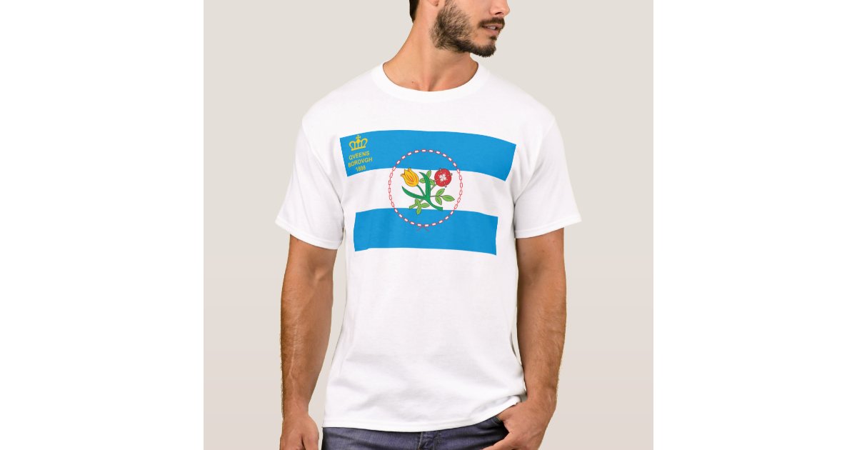 Queens Borough Flag T-Shirt | Zazzle