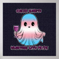 Queer Ghosts, Ghost in Transgender Flag Colors Poster | Zazzle