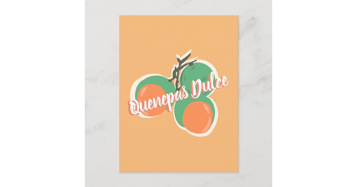 Quenepas Spanish Limes Fruit Hand Drawn Postcard | Zazzle