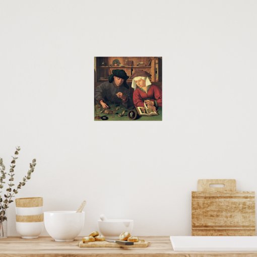Quentin Massys - The Money Lenders Poster | Zazzle