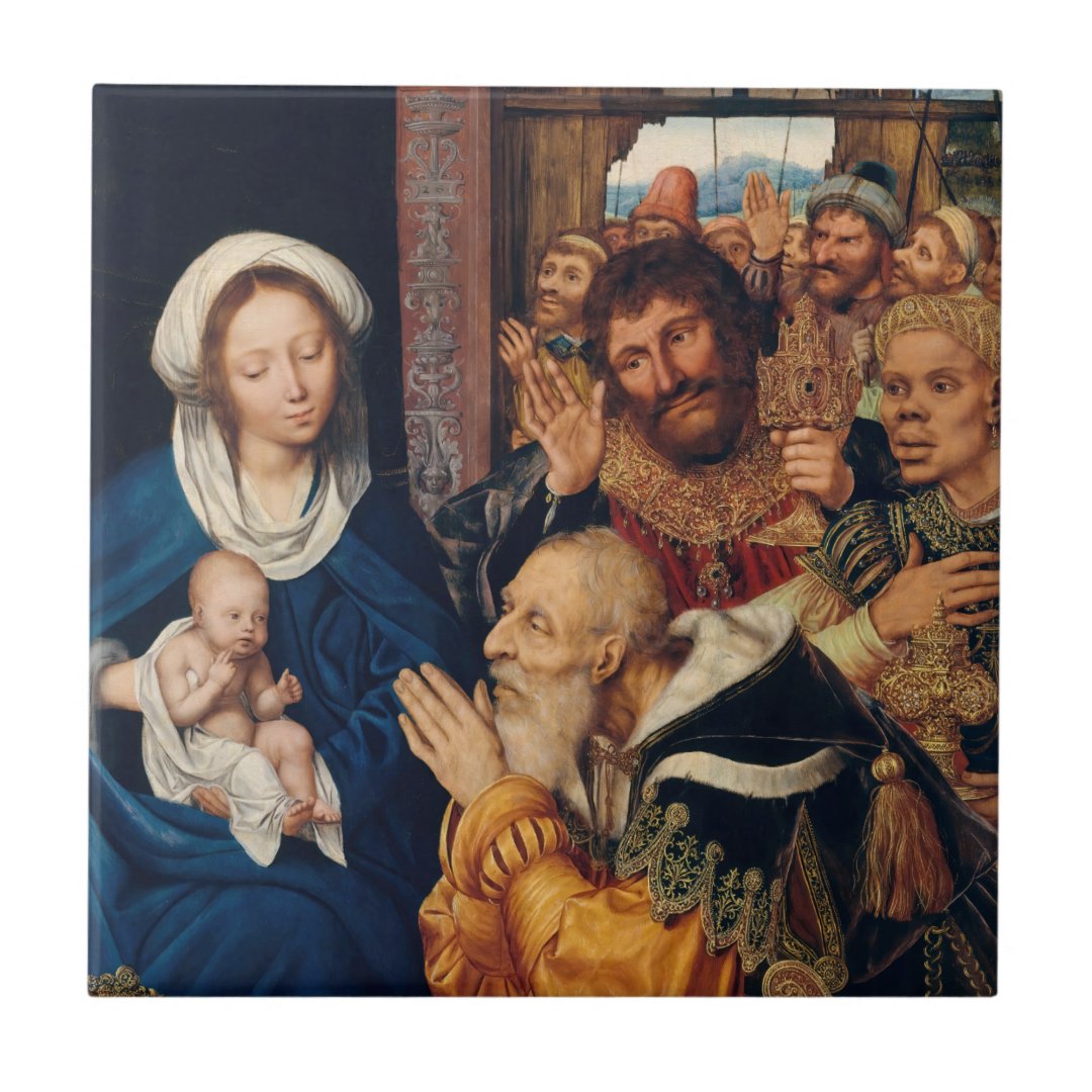Quentin Matsys - The Adoration of the Magi Ceramic Tile | Zazzle