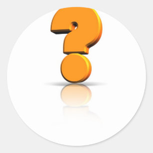 Question Mark Stickers | Zazzle