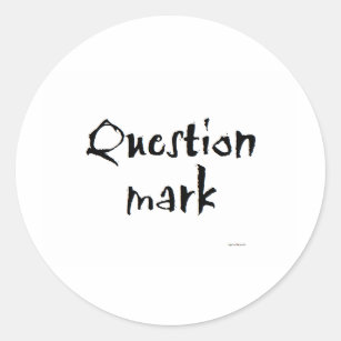 Question Mark Stickers | Zazzle